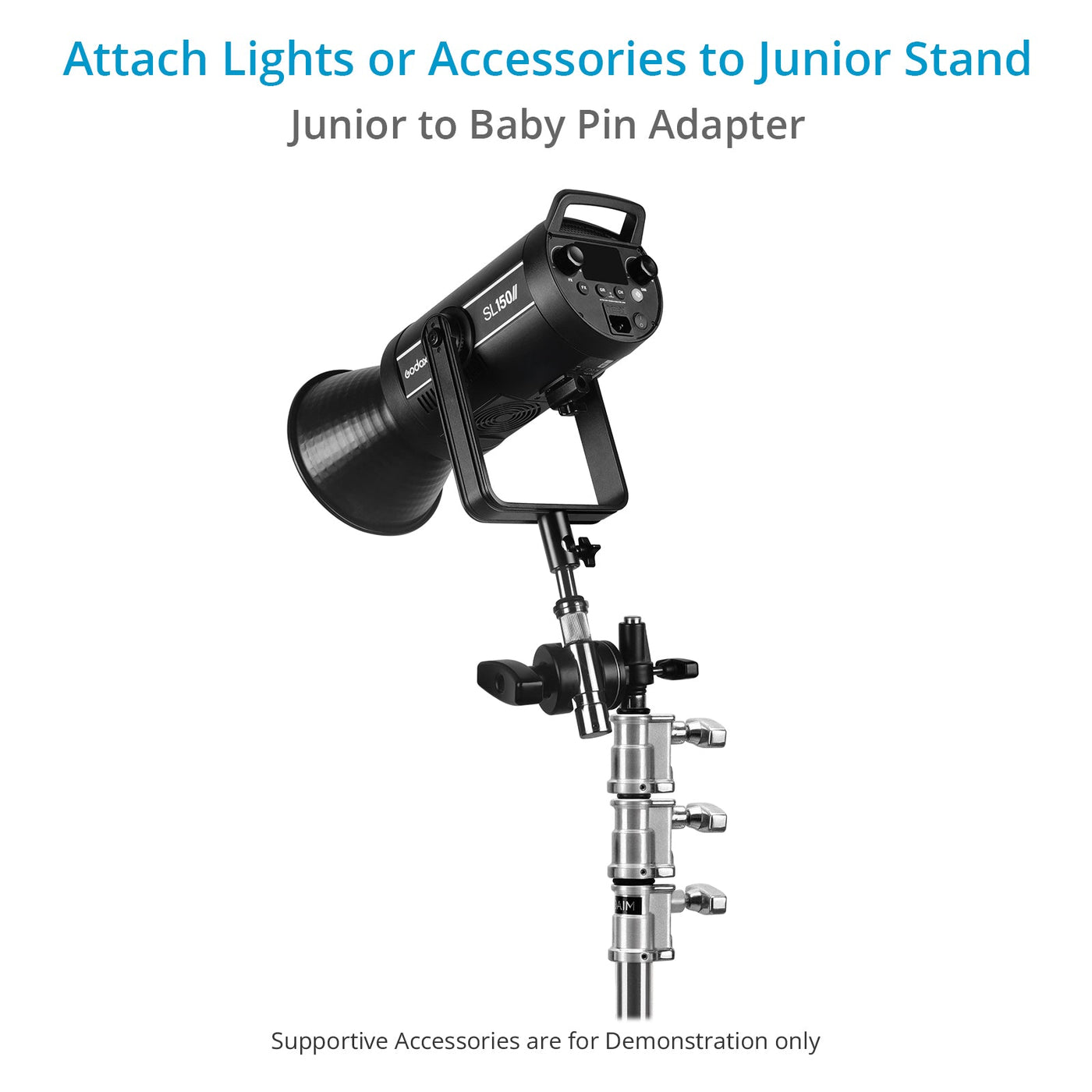 Junior to Baby Pin Adapter [Junior 1-1/8'' (28.5mm) | Proaim — Proaim.be