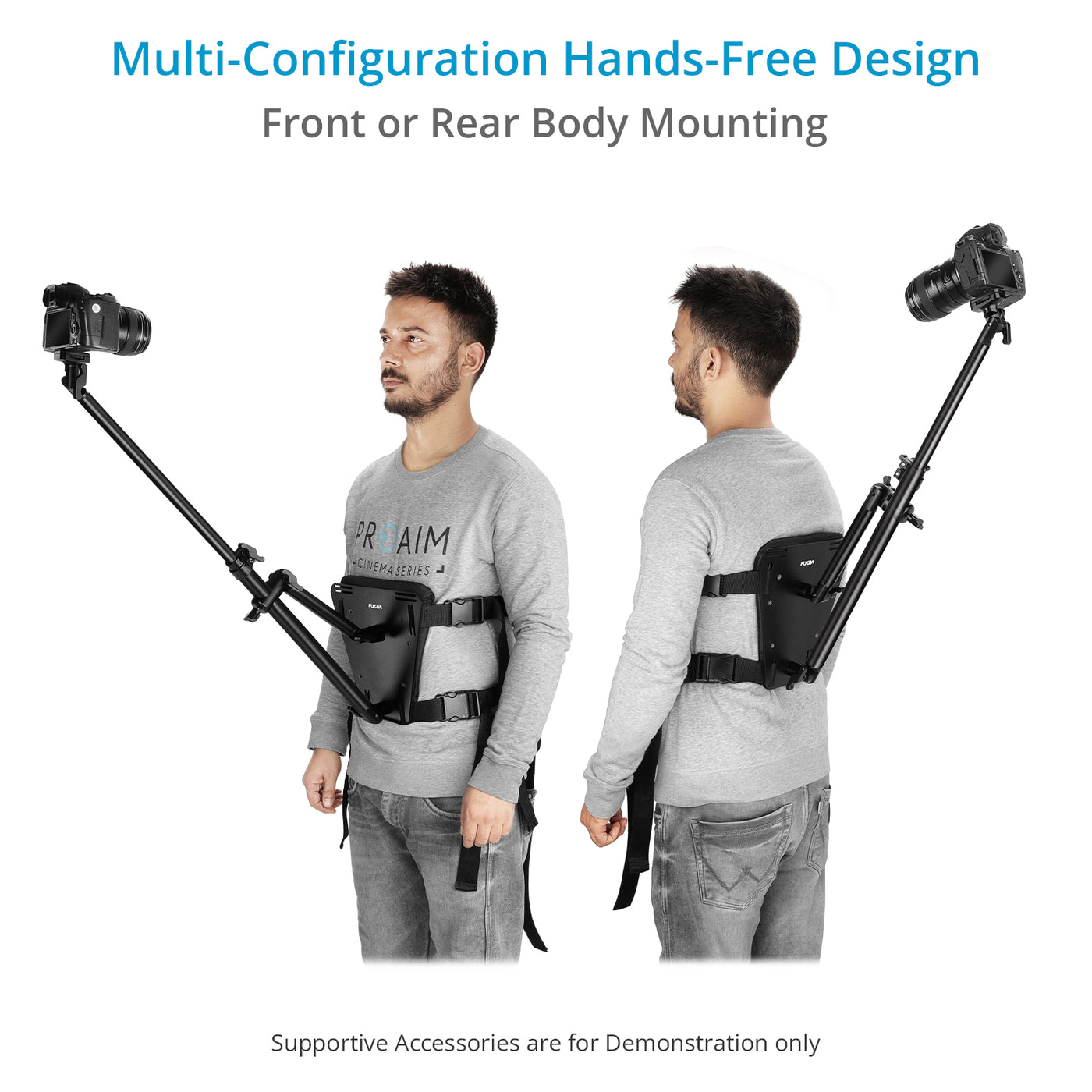 Flycam DSLR Hands-Free Front&Rear Body Camera Mount Harness — Proaim.be