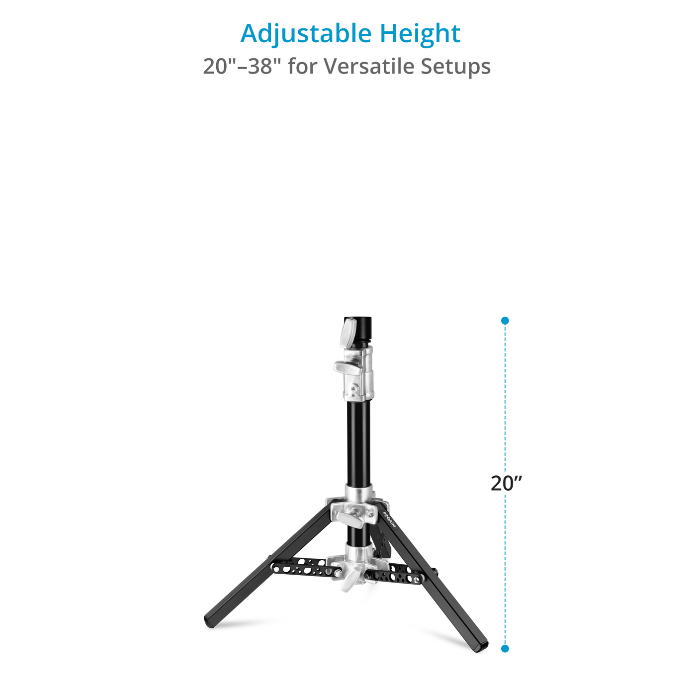 Proaim 38” Camera Slider Stand with 1-1/8" Junior Receiver — Proaim.be