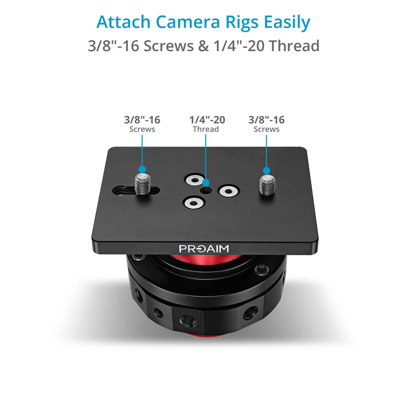 Proaim Camera Support Leveling Base – Mitchell & 3/8” Base Mount ...