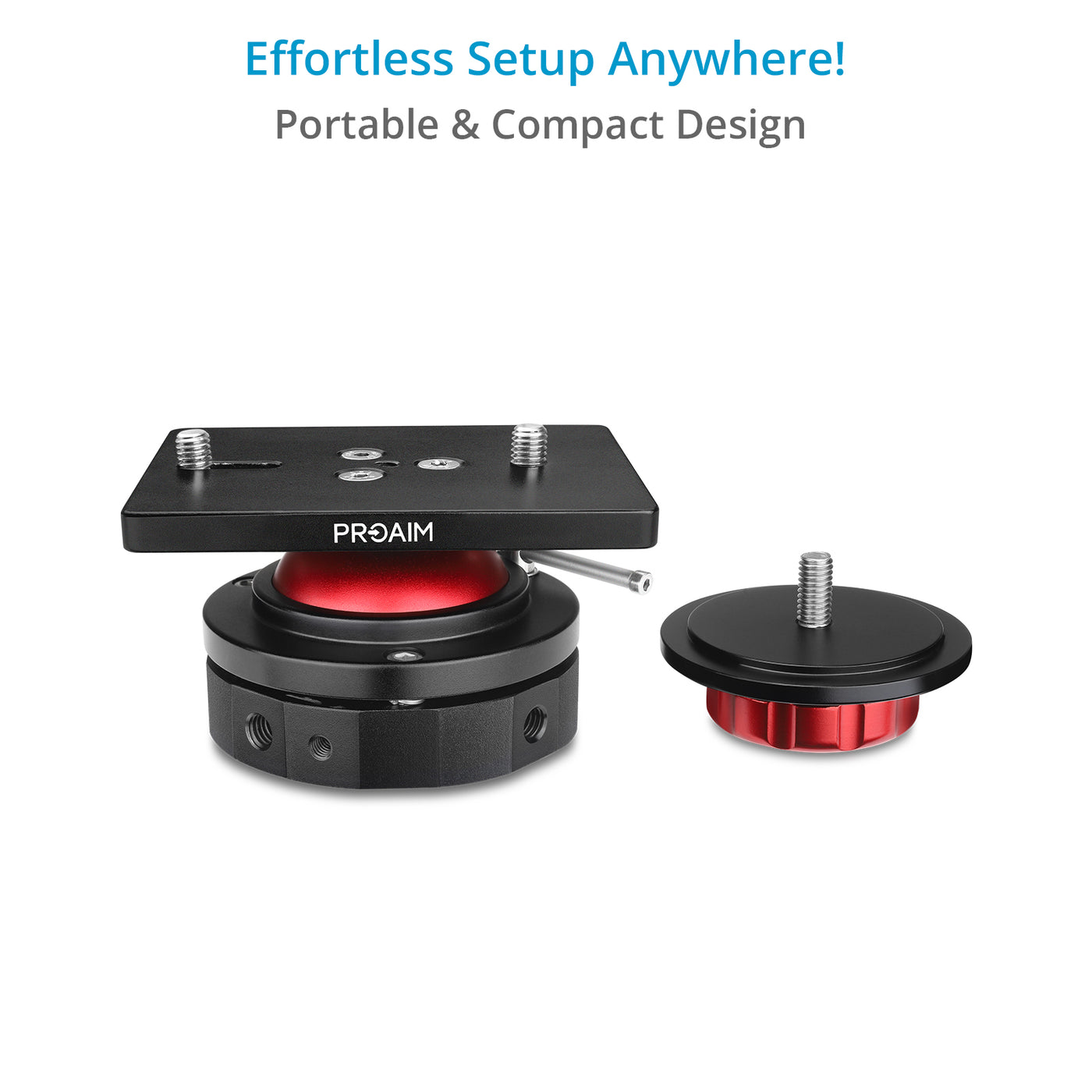 Proaim Camera Support Leveling Base – Mitchell & 3/8” Base Mount ...