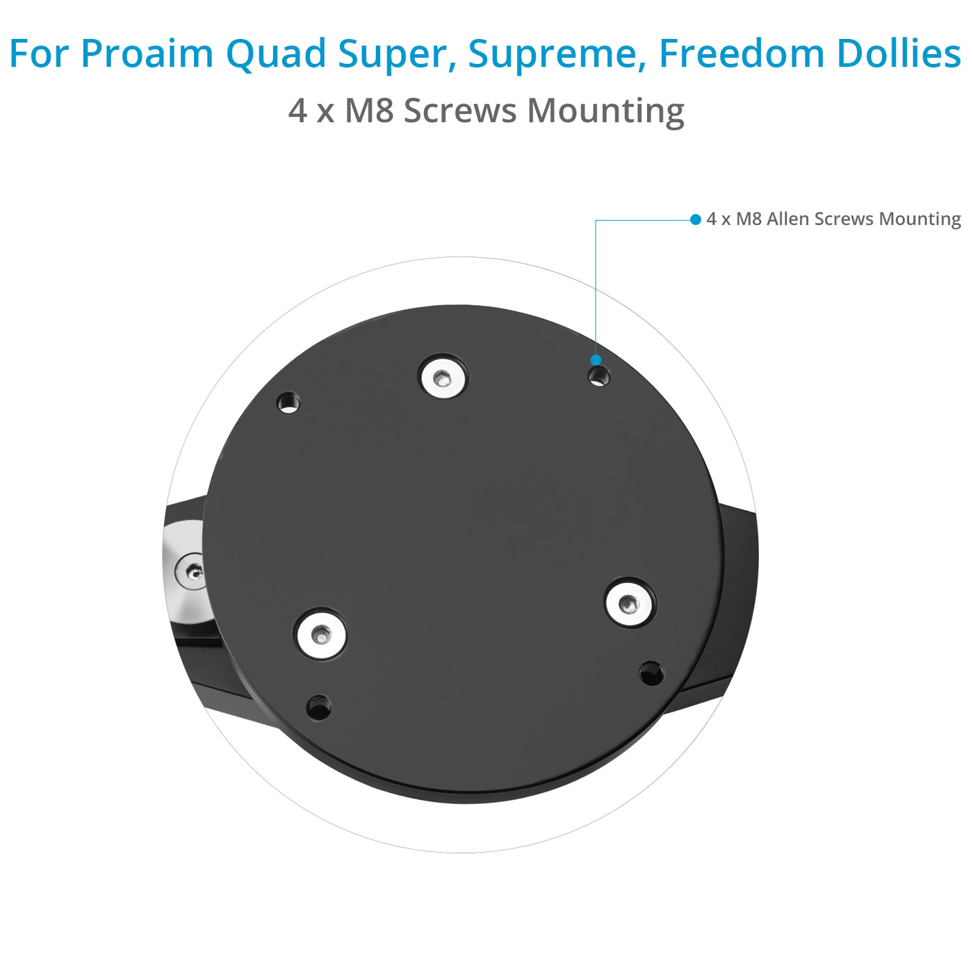 Turnstile Mount for Camera Platform Dolly | Proaim — Proaim.be