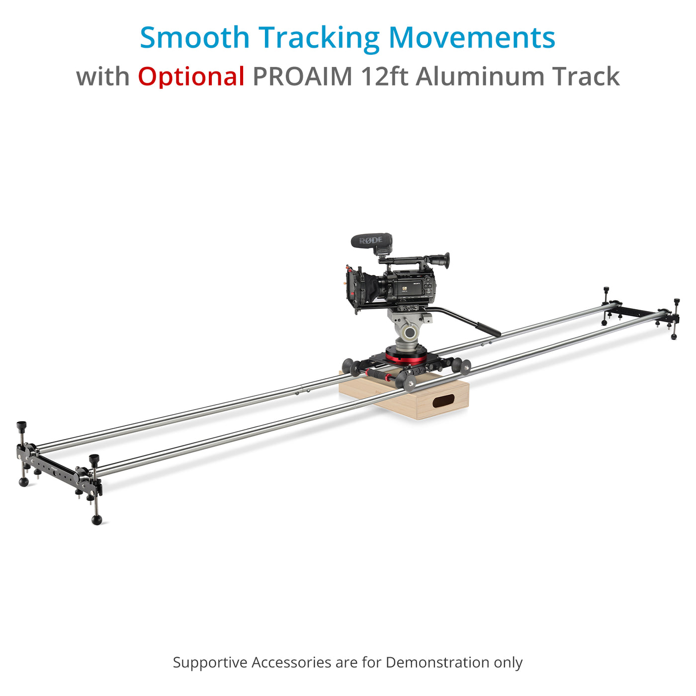 Fusion Video/Film Camera Dolly Slider with Track | Proaim — Proaim.be