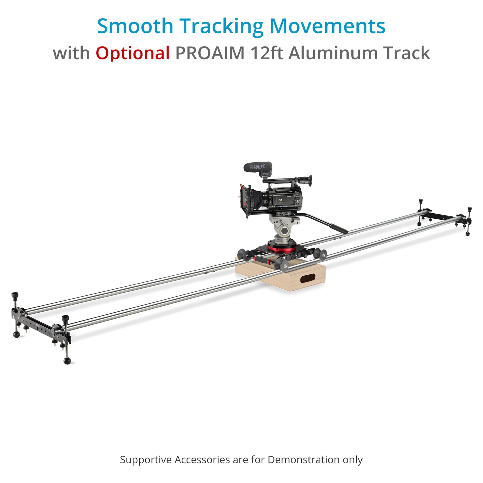Fusion Video/Film Camera Dolly Slider with Track | Proaim — Proaim.be