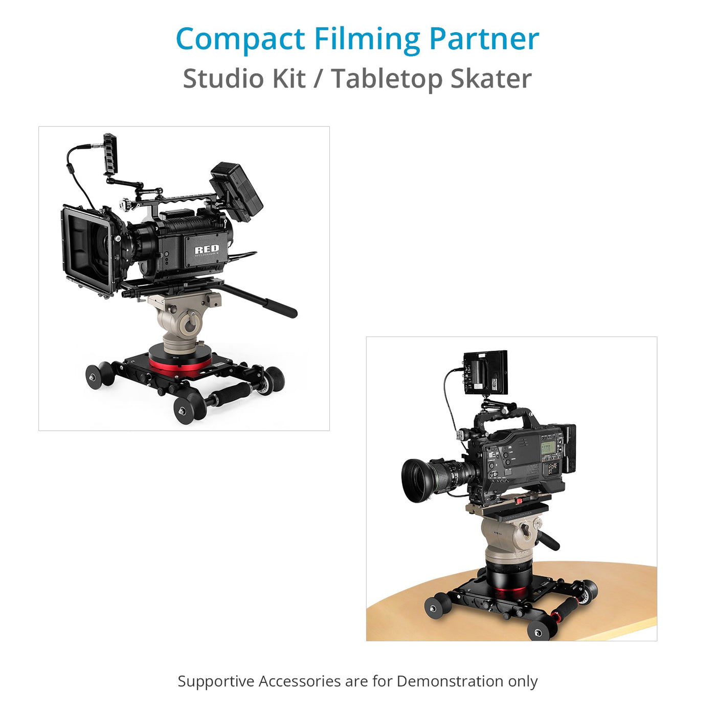 Fusion Video/Film Camera Dolly Slider with Track | Proaim — Proaim.be