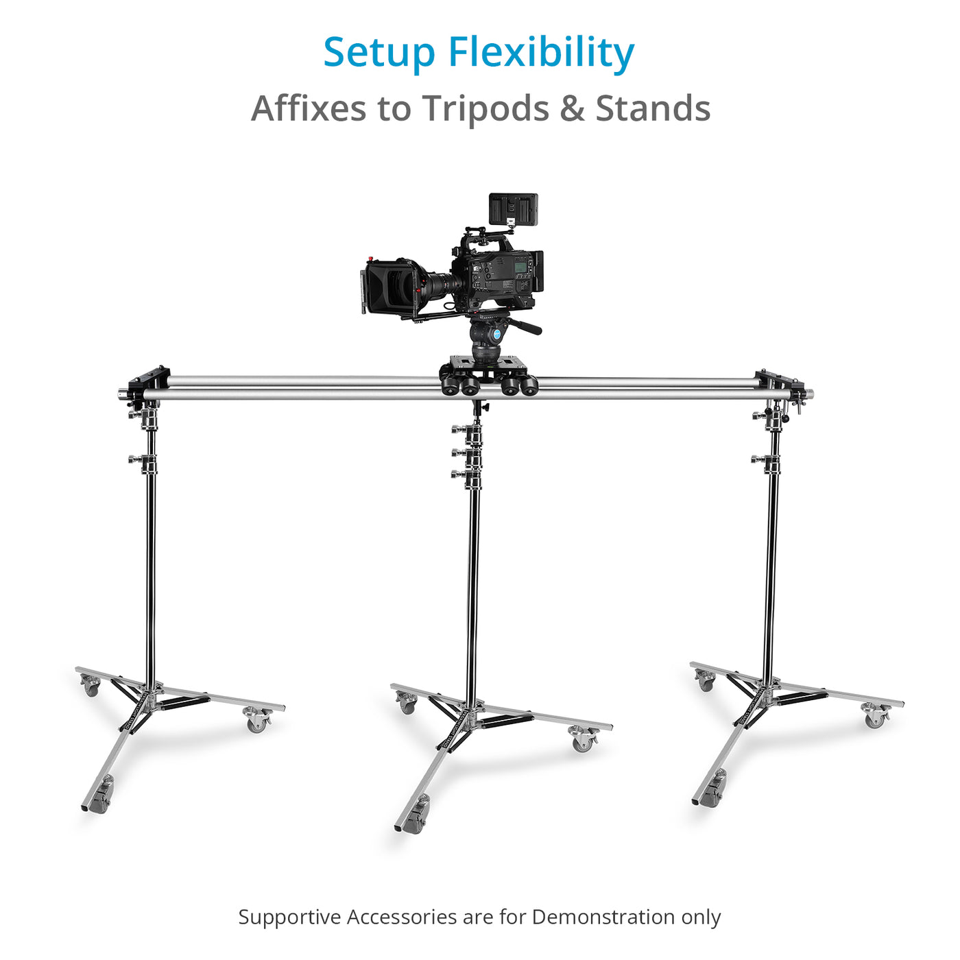 Polaris Portable Video/Film Camera Dolly with 8ft | Proaim — Proaim.be