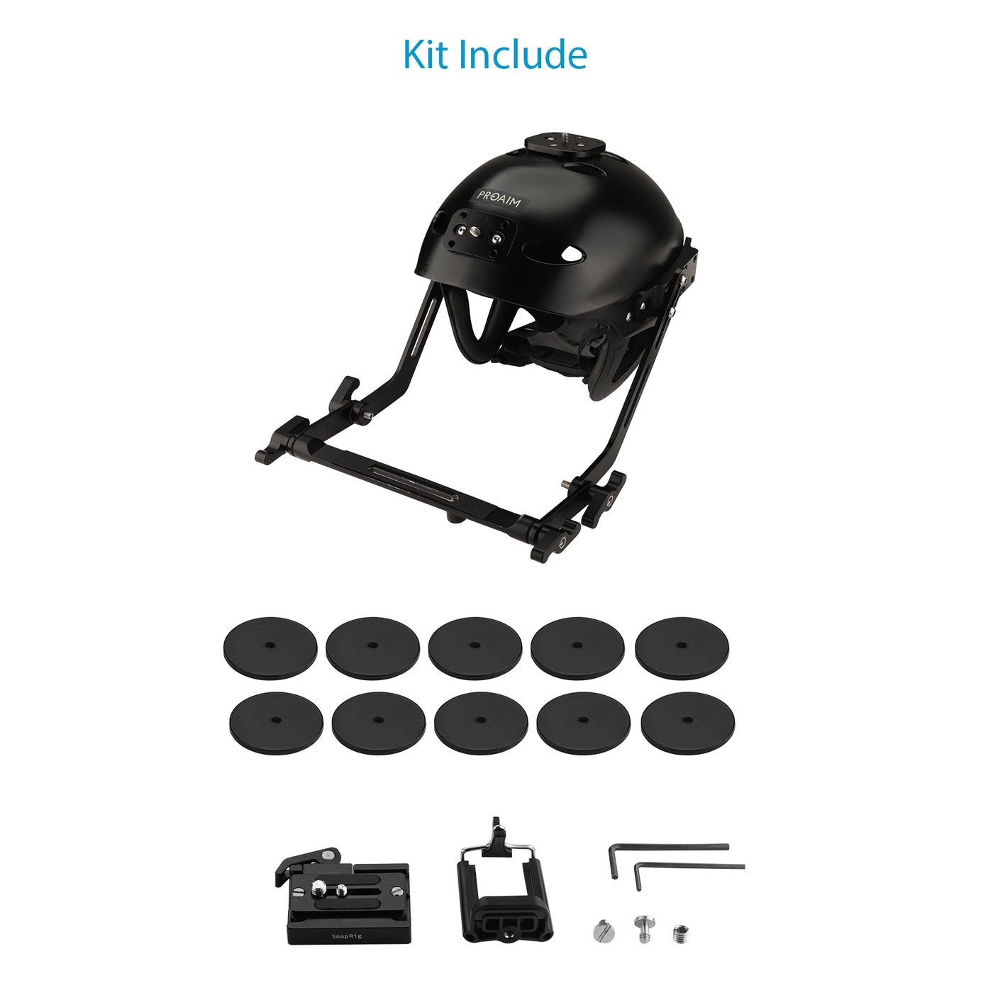 Surfer Helmet Rig for DSLR Camera / Smartphone | | Proaim — Proaim.be