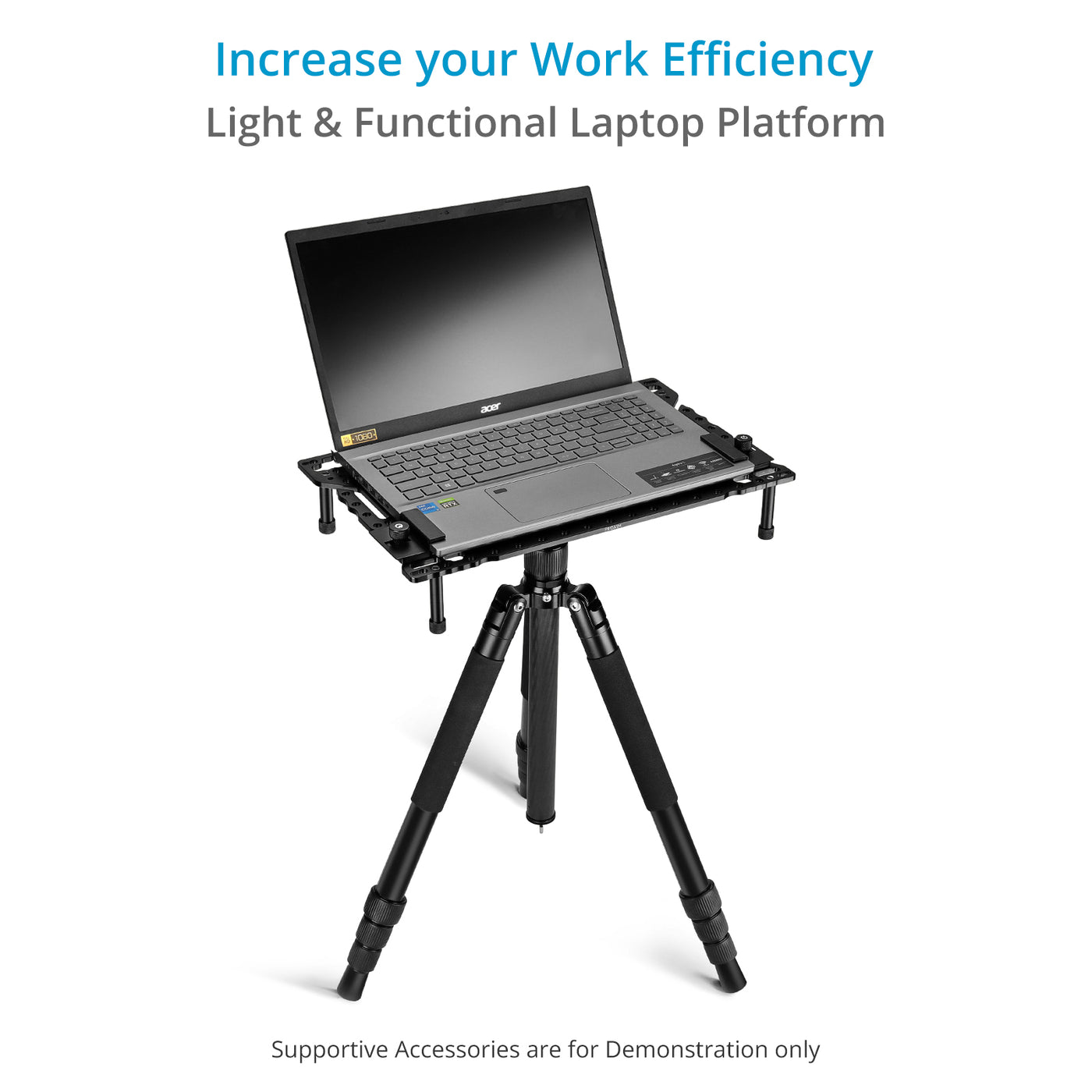 Universal Plus Laptop Workstation Platform w Cable | Proaim — Proaim.be