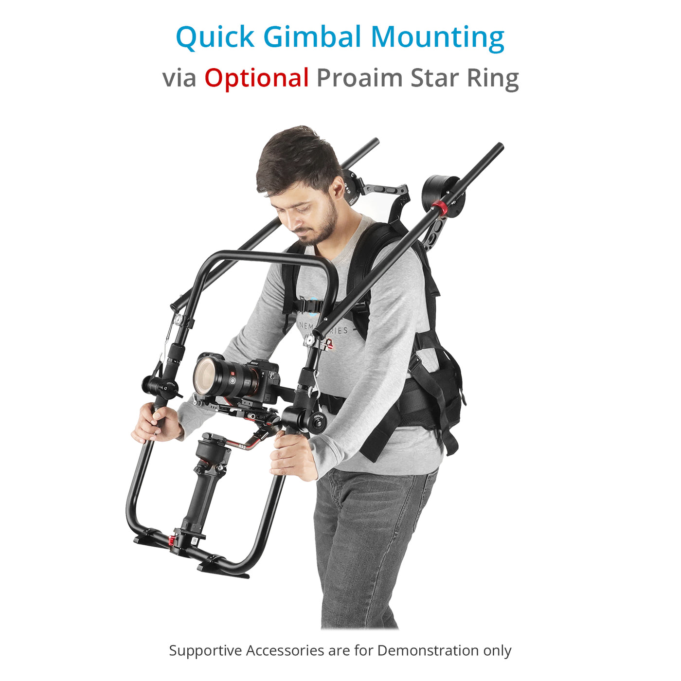 Spool Clamp for Camera Gimbal Support Body Rigs | Proaim — Proaim.be