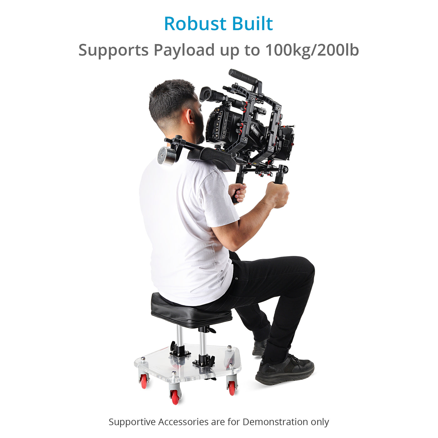 Butt Camera Dolly for Handheld Operators. Ultra | Proaim — Proaim.be