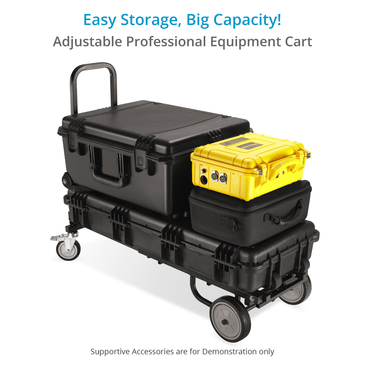 Proaim Vanguard NANO Adjustable Foldable Cart with Wheels | Profession ...