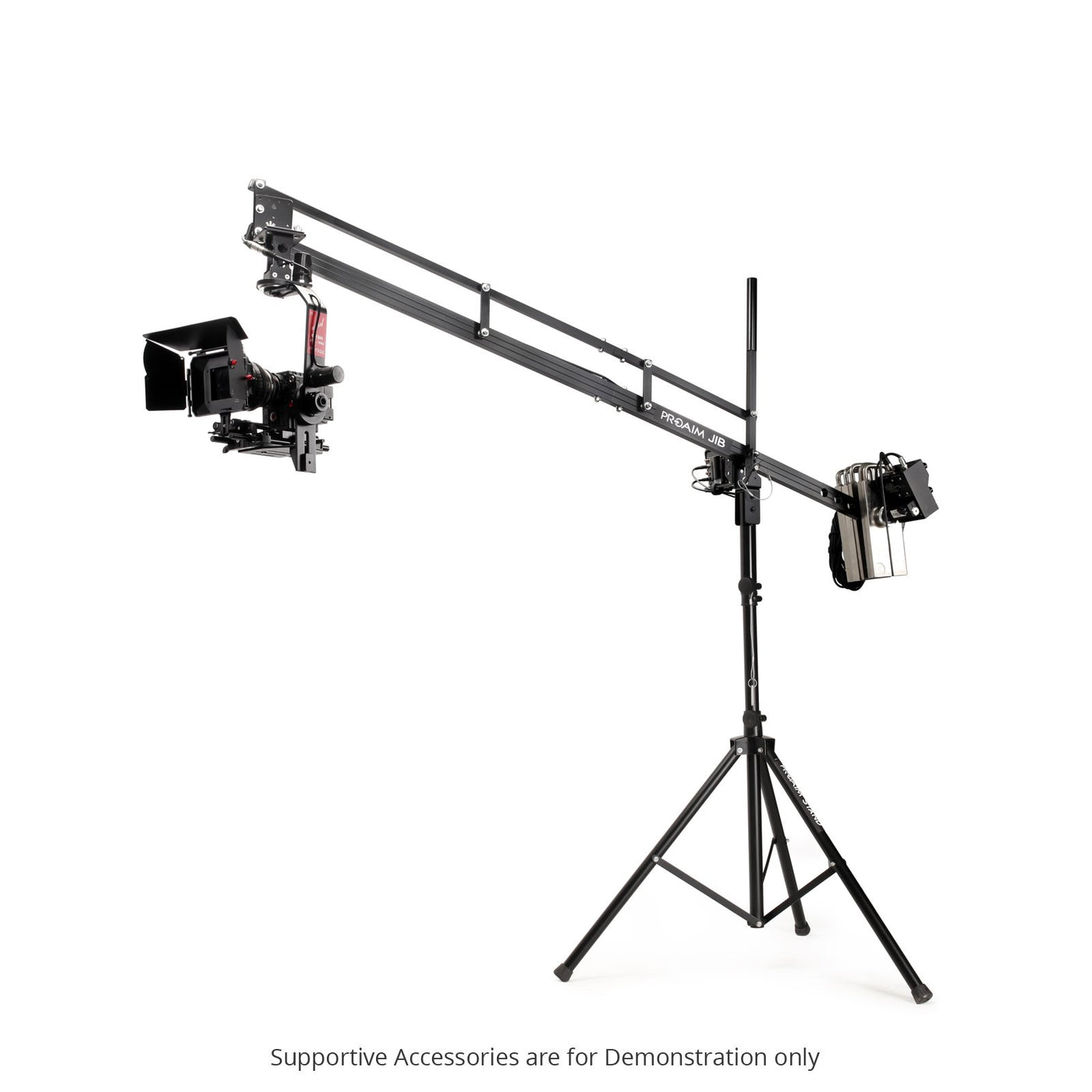 9ft Camera Crane Jib, Stand, Jr. Pan-Tilt | Gimbal | Proaim — Proaim.be